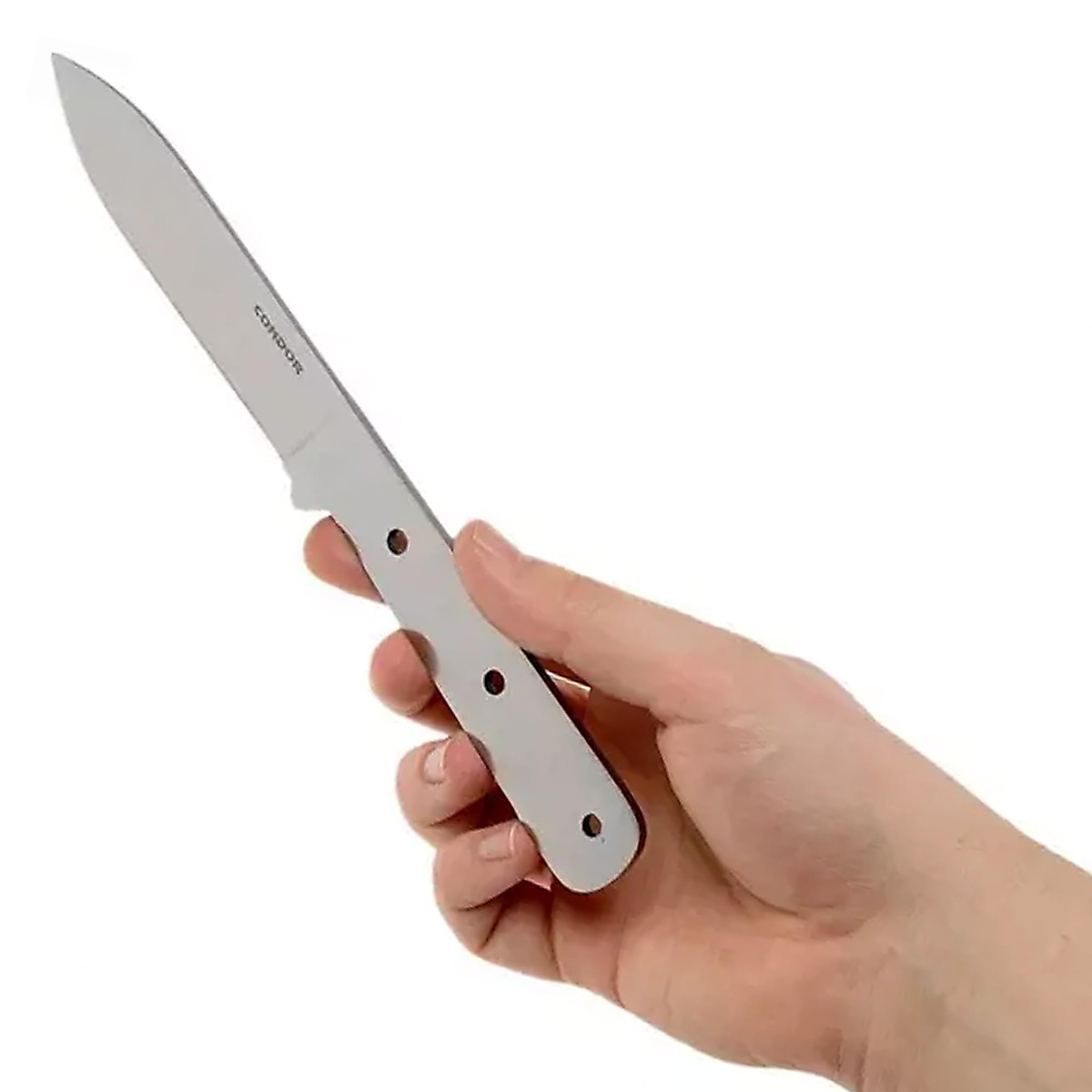 Condor Tool & Knife Kephart Blade Blank - 1075 High Carbon Steel Knife Blanks with a Polished Finish - Fixed Blade Knife Blanks for Knife Making - Product is Sold Without Sheath - 4.5 in Blade - 3.5oz