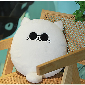 Uomieefy 16inch/40cm JJK Cute Cat Plush Pillow - Gojocat Plush Stuffed Pillow Anime Plushie Gift