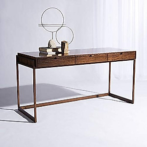 Safavieh Couture Collection Genevieve Smoked Eucalyptus 3-Drawer Writing Desk