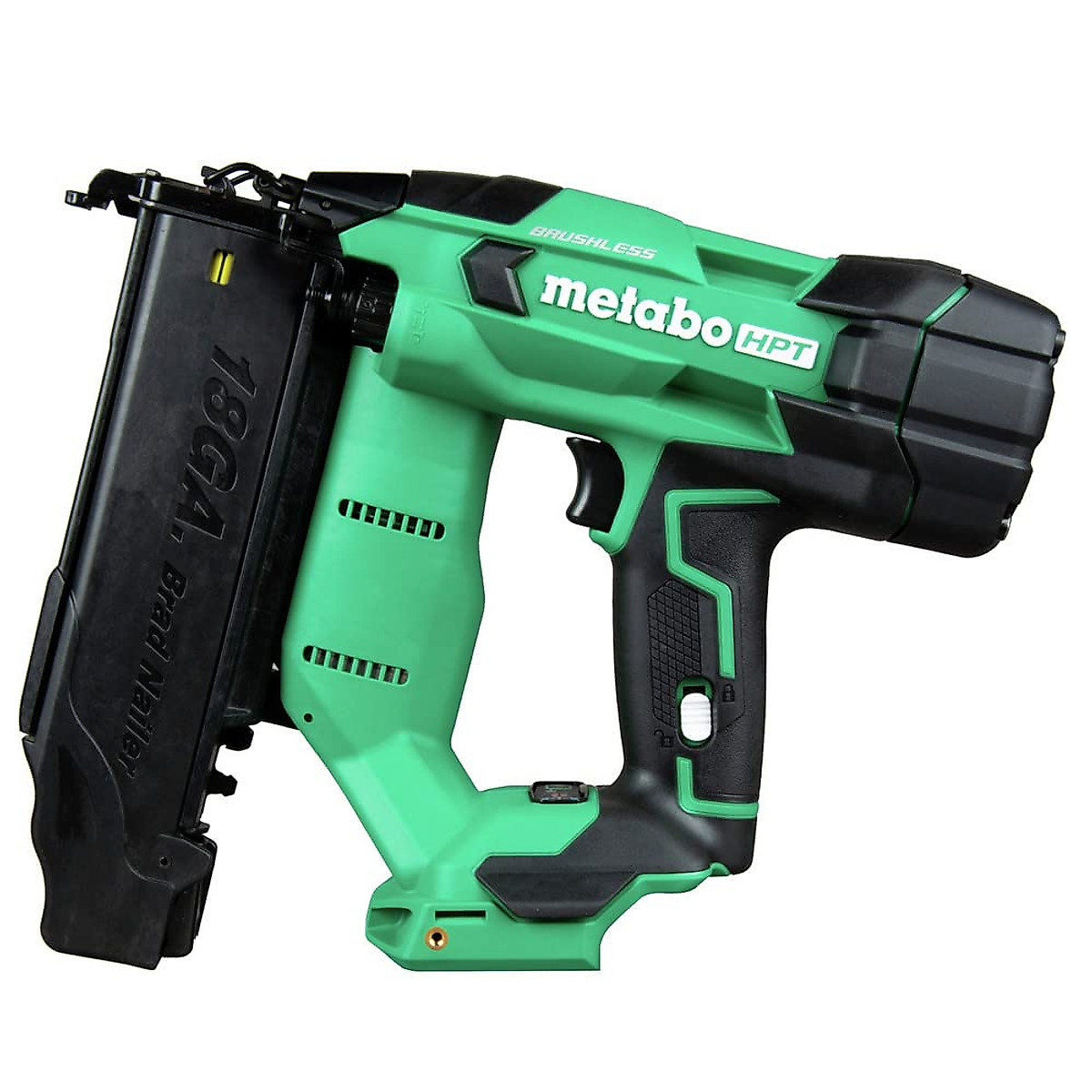Metabo HPT 18V MultiVolt Cordless Brad Nailer | Tool Only, No Battery | Accepts 18 GA 5/8-Inch to 2-Inch Brad Nails | Brushless Motor | NT1850DFQ4