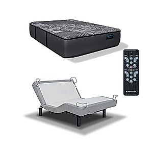 iDealBed Luxe Series Hybrid iQ5 Mattress with Reverie 5D Adjustable Bed Set, Massage, Zero Gravity, Pressure Relief Sleep System (Luxury Plush (Medium Soft Feel), Queen)