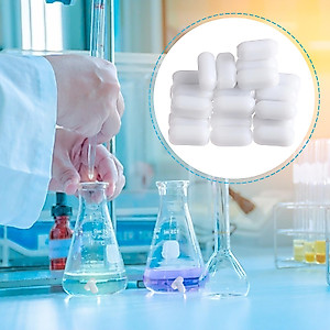 VILLCASE Magnetic Stir Bar Set, Stir Plate PTFE Stirrer Mixer Stir Bar, Stir Rod Magnetic, Laboratory Bar, Stir Plate Magnet Stick (25 Pieces,7mm/ 0.2 Inch)