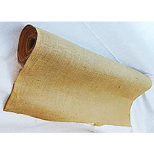 AAYU Brand 20 -Yards Premium Burlap Fabric 40" X 60ft | 20-Yards 40 inch x 60 feet DIY Burlap-Fabric Sackcloth Landscape Cloth Plain Garden Planter Signs Eco-Friendly, Jute Wedding Aisle Runner Roll