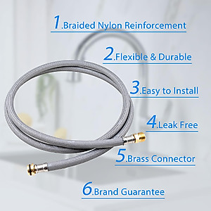 faucet hose replacement parts for Grohe 48293000 Flexible Kitchen Faucets Hose