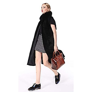 PIJUSHI Designer Crocodile Handbags for Women Genuine Leather Purses Top Handle Shoulder Bag (6082 Brown)