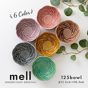 Minorutouki mino ware mell Goldenrod, φ4.92×H2.09in 8.01oz Made in Japan