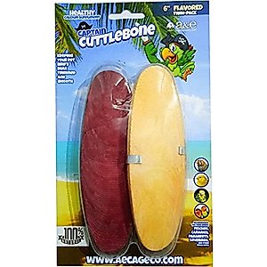 A&E Cage Company Flavored 6in Cuttlebone Flavored Twin Pack