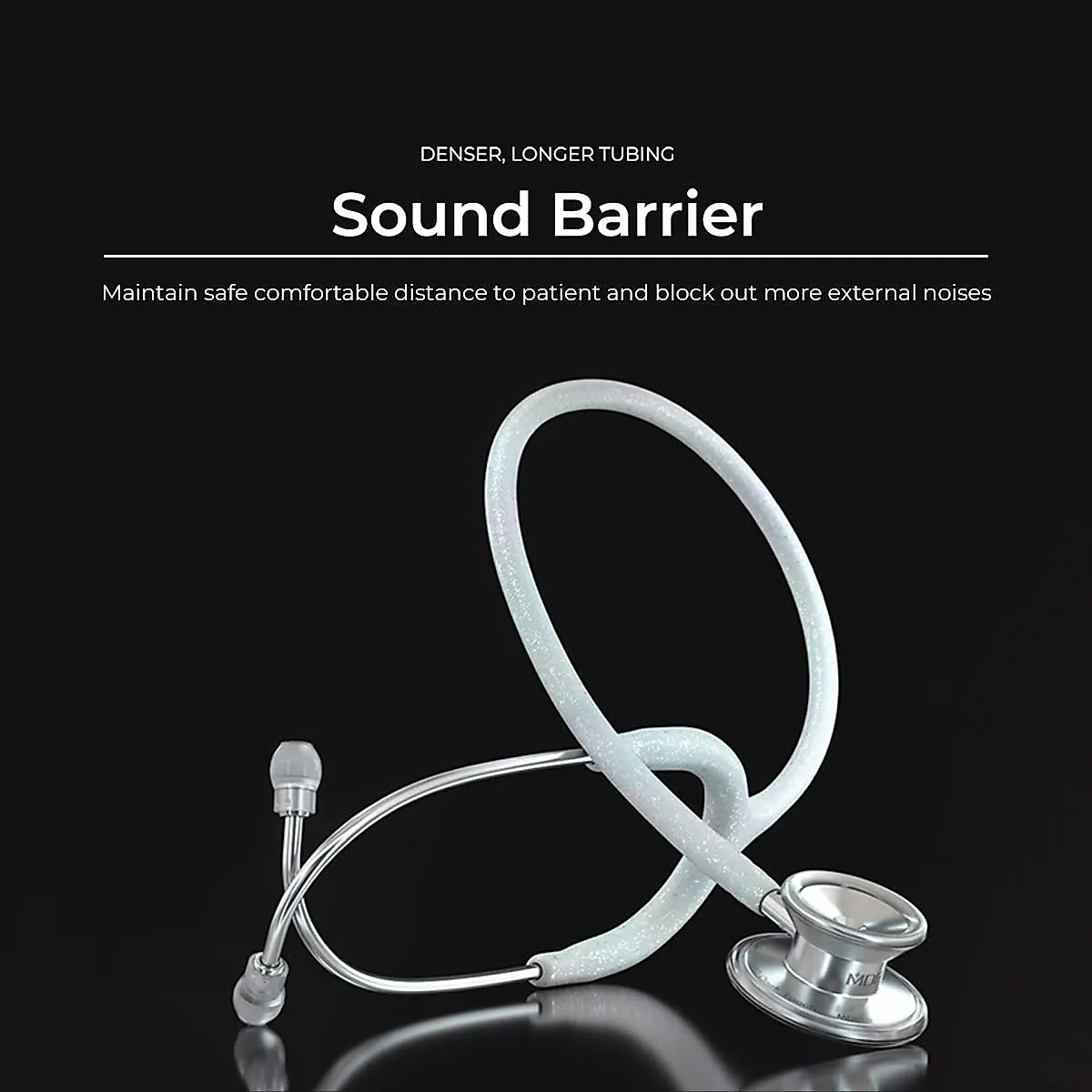 MDF Instruments Monet Kaleidoscope MD One Epoch Lightweight Titanium Stethoscope + MDF Pediatric Attachment with Clip