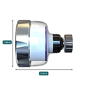 GrapeZ Visual Faucet Mount Water Filters 360 Degree Rotating Purified Water Pressure Booster for Kitchen Bathroom