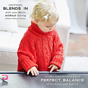 Bébé Earth - Baby Proofing Edge and Corner Guard Protector Set and 16 Pre-Taped Bumper Corners (20.4 ft, Black)