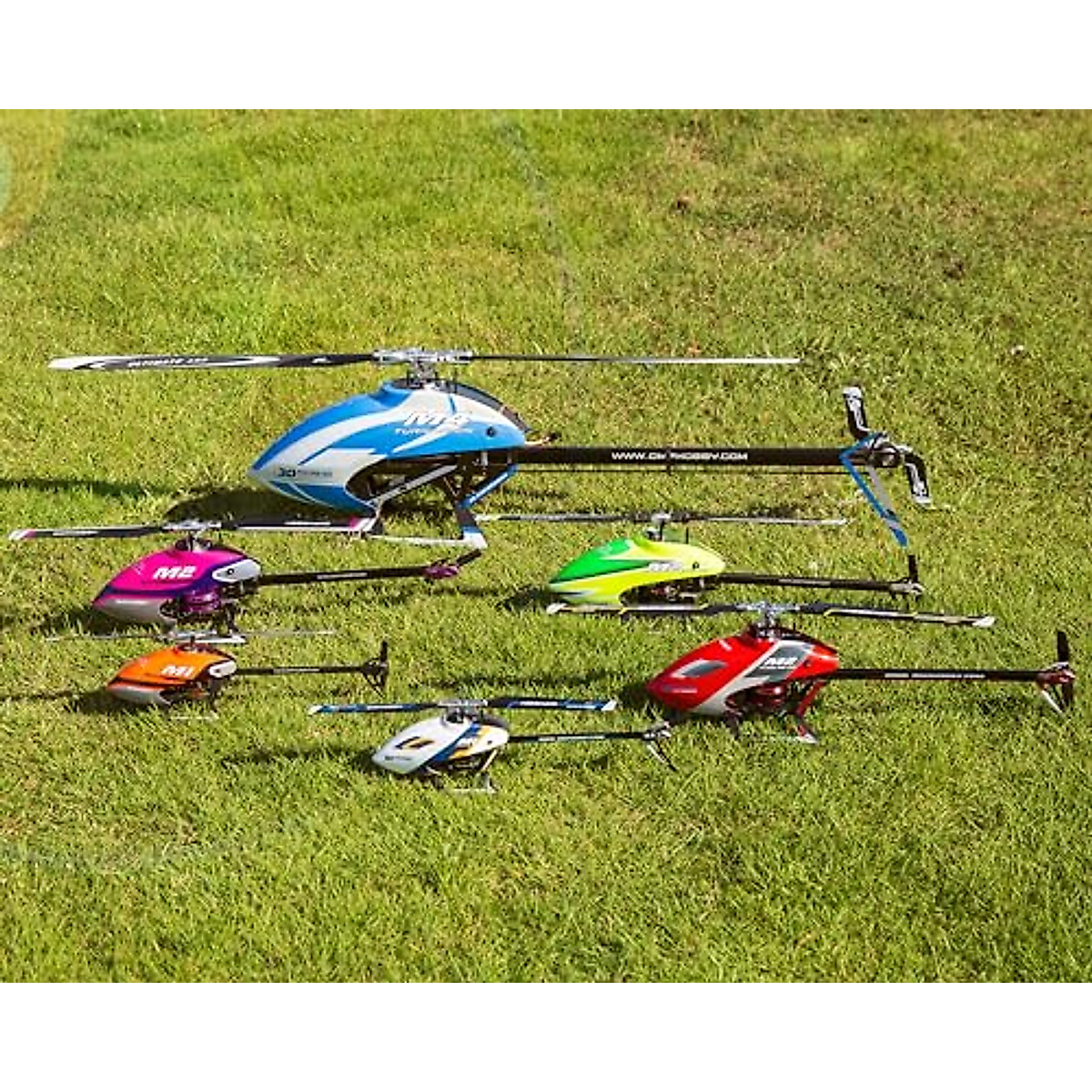 OMPHOBBY M2 EVO Ready to Fly 3D RC Helicopter Outdoor, 6CH Remote Control Helicopters for Adults, Compatible with RadioMater Zorro Transmitter Red