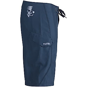 Salt Life Mens Stealth Bomerz Boardshort, Washed Navy, 32