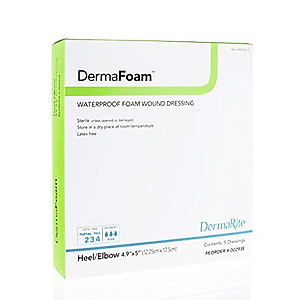 Dermarite Industries Derma Foam Heel, 5 Count