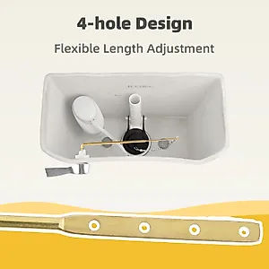 iFealClear Universal Metal Toilet Handle Replacement Kit, Front Mount Toilet Flush Handle Replacement Compatible with Kohler, American Standard, TOTO, Mansfield, Solid Brass, Chrome