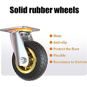 Platform Truck Folding Push Cart Steel Flat Handtruck with Wheels Platform Truck Load 350-500 Kg Moving Dolly Cart Mute Flatbed Cart Reliable