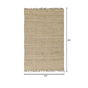 BROOKS DECOR Area Rugs, 2x3 Solid and Border Brown Area Rug Carpet for Living Room, Bedroom or Kitchen (2' x 3')