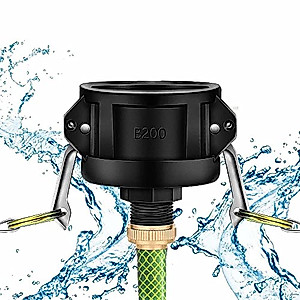 CAROPAK - 275-330 Gallon IBC Tank Adapter - IBC Tote Adapter for Garden Hose - 2 Inch Camlock Fittings to 3/4 Inch Male Garden Hose Thread - IBC Tote Fittings