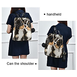 senya Women Fashion Backpack Purse Bernese Mountain Dog School College Backpack Anti Theft Rucksack Travel Shoulder Bag