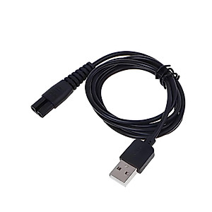 KEMEI Razor and hair clipper charger cable USB Rechargeable Razor charger cable Double round mouth