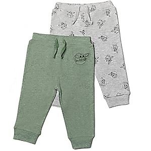 STAR WARS The Mandalorian Baby Yoda Baby Boys Bodysuit Pants Green/Grey/Oatmeal 0-3 Months