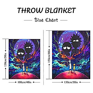 Anime Blanket for Adults Throw Blanket for Kids Ultra Soft Throw Blankets Flannel Blankets Printed Toddler Bed Blankets Weighted Blankets for Adults All Season 50"X 40"
