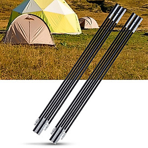 Gaeirt Awning Rod, Foldable Multi Sections Adjustable Camping Tent Pole for 1-2 Person Campin
