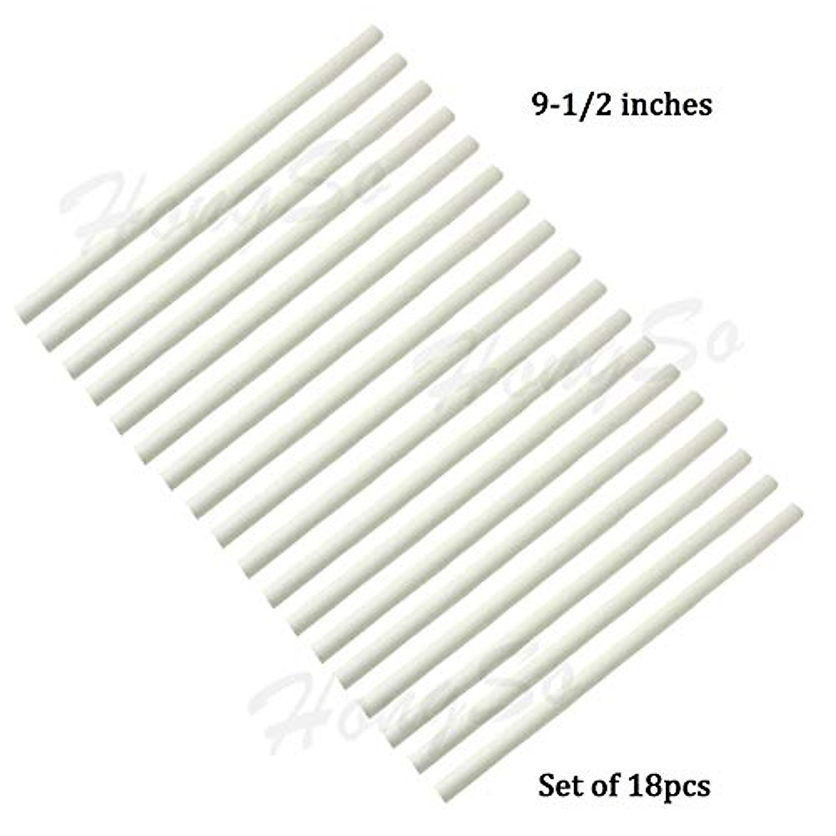 Hongso 9.5" Long Grill Ceramic Rods Replacement for DCS Grill 30 36 48 Inch Gas Grills (bga/Bgb/Bgc Series) CR123-18 18-Pk