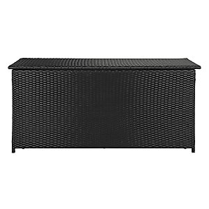 Safavieh PAT9002A Collection Cosima Black 53" 13 Gallon Outdoor Storage Deck Box