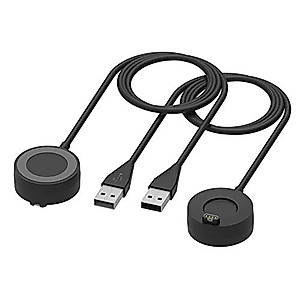 2-Pack Charger Compatible with Garmin Venu 2/Venu Sq 2/Venu Sq/Venu/Venu 2 Plus/Venu 2S Charger Cradle Dock Replacement Portable Charging Station + USB Cable Cord