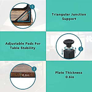 Sturdy Desk Computer Desk Home Office Desk Small Desk Multi-Function Writing Table Student Art Modren Simple Style PC Wood and Metal Desk Workstation (39 inch, Vintage)