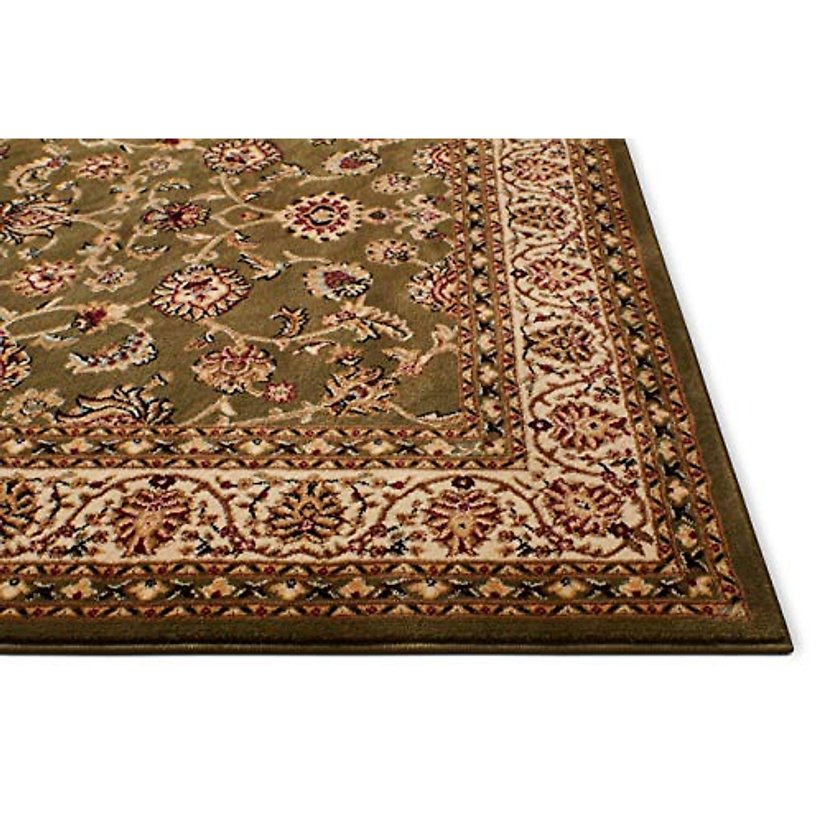 Well Woven Barclay Sarouk Green Traditional Area Rug 2'3" X 3'11"