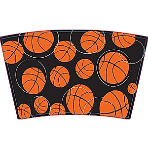 Elanze Designs Basketball Stainless Steel 16 oz Travel Mug with Lid