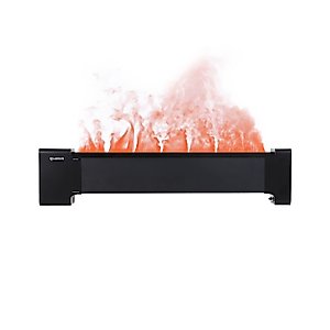 AIRMATE Electric Fireplace Heater 45"& Humidifier 2in1 with Remote, Silent 35dB Linear Fireplace Realistic Flame, Thin Indoor Fireplace Electric for the Living Room, 1200w LED Touch Control, 24H Timer