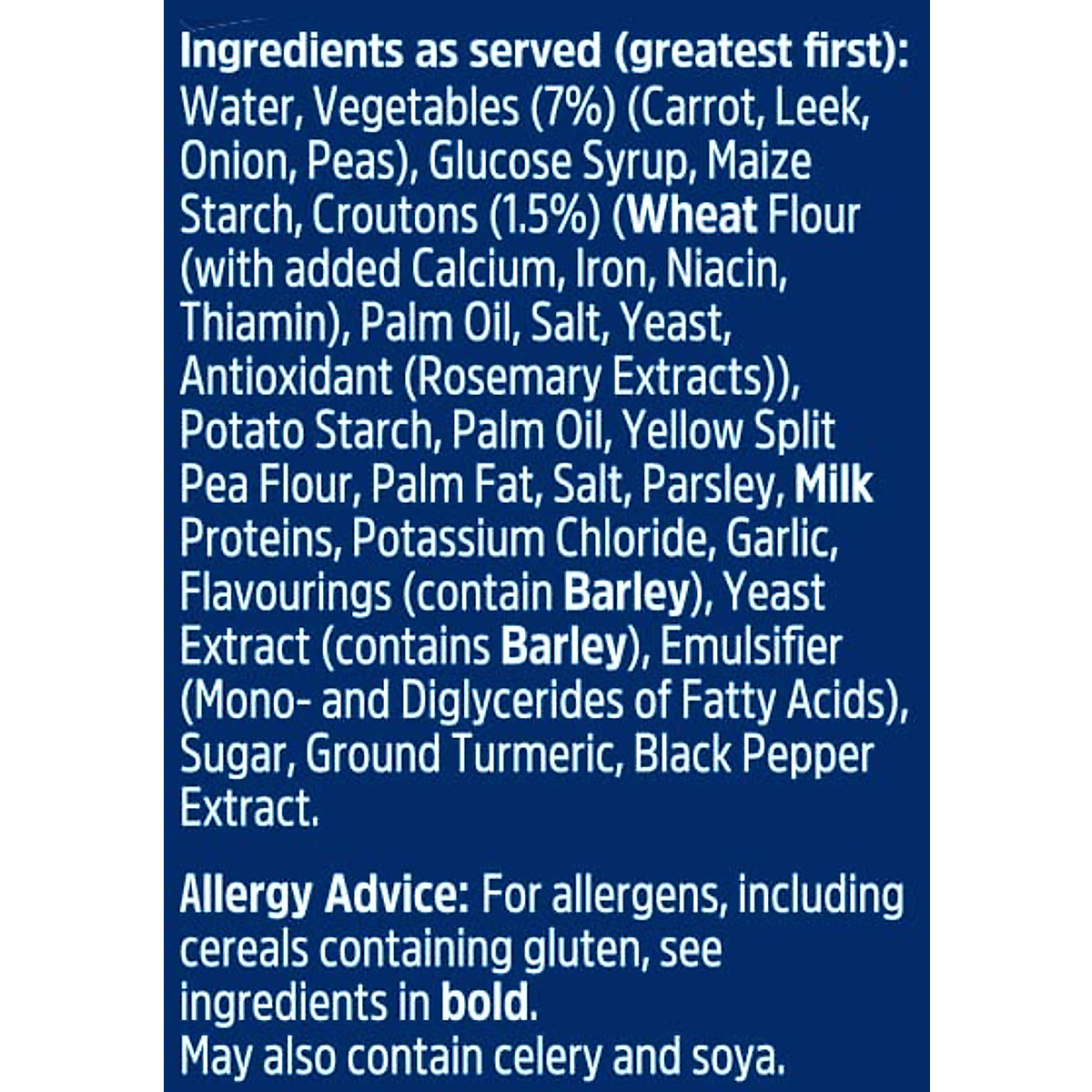 Batchelors Cup a Soup Cream of Vegetable