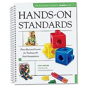 Learning Resources Hands-On Standards: Photo-Illustrated Lessons for Teaching with Math Manipulatives, Grades 1-2,Blue,54 x 72 Inches