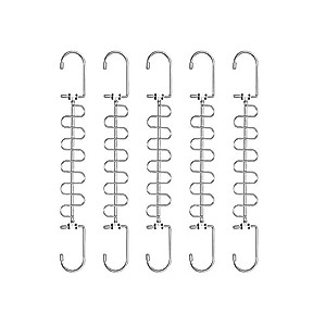 Ismeally Metal Clothes Magic Hangers Closet Wardrobe Space Saving Hangers Organizer Cascading Hangers (5Pcs)