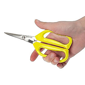 Joyce Chen Original Unlimited Kitchen Scissors All Purpose Kitchen Shears With Comfortable Handles, Yellow