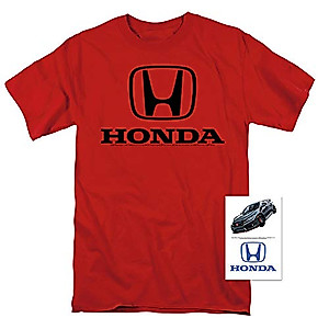 Honda Auto Logo Red T Shirt & Stickers (Large)