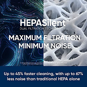 BLUEAIR Air Purifier Large Room, Table Top Air Cleaner for Dust Pet Dander Smoke Mold Pollen Bacteria Virus Allergen, Odor Removal, Home Bedroom Living Room, Alexa, Auto, HEPASilent, DustMagnet 5410i