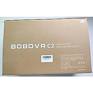BOBOVR C2 Carrying Case - Compatible with Quest 2 Strap and Controllers, Hard Large Space,Travel Protection, Waterproof Zipper Technology