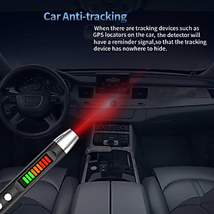 NOYAFA Hidden Camera Detectors,RF Signal Scanner 12 Levels Sensitivity 4 Professional Modes, Anti Spy Detector Bug Detector GPS Tracker Spy Camera Detector for Hotels Office Travel