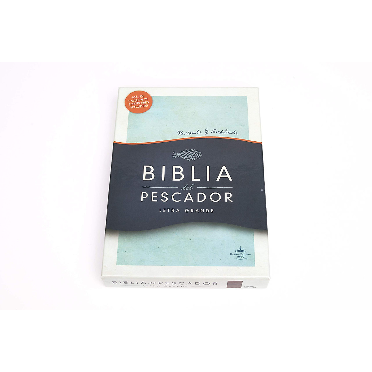 Reina Valera 1960 Biblia del Pescador, letra grande, caoba símil piel | RVR 1960 Fisher of Men Bible Hand size, Mahogany LeatherTouch (Spanish Edition)