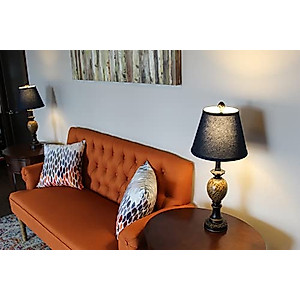 FenchelShades.com Lampshade 6" Top Diameter x 10" Bottom Diameter x 8" Slant Height 6x10x8" with Spider Attachment (Navy)