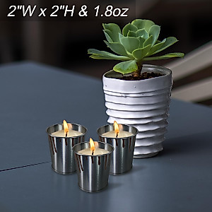 Citronella Candles 6 Pack, Outdoor Indoor Scented Candles with Pure Citronella Essential Oil and Natural Soy Wax, Long Lasting Burning for Home Gardon Patio Balcony