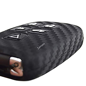 Carbon Silicone Smart Key Fob Cover for KOBJTF10A Land Rover Range Rover Evoque & Jaguar F Xe XF XJ