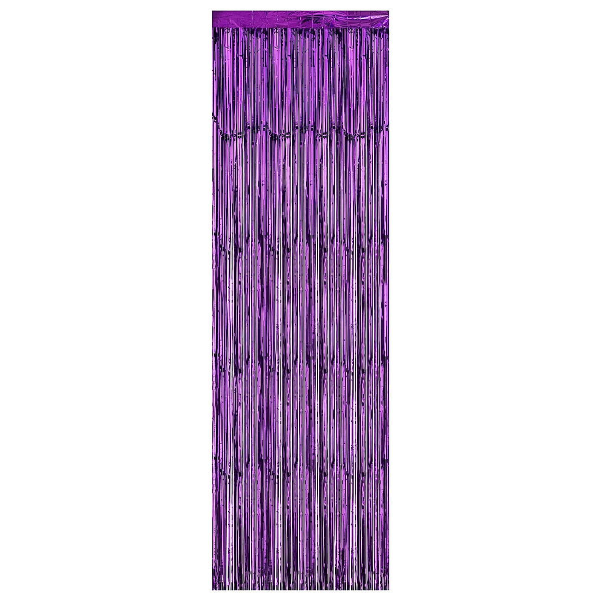 Mr. Pen- Metallic Foil Curtains, Purple Backdrop, 3.3 x 8.3ft, Purple Tinsel Backdrop, Foil Fringe Curtains Party Decorations, Tinsel Curtain Backdrop, Foil Curtain Backdrop, Birthday Door Decoration
