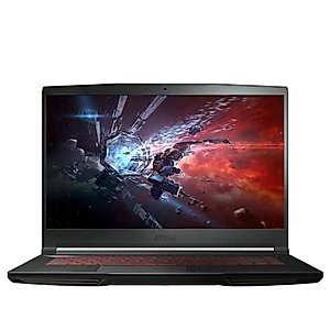 MSI Newest GF63 Thin 15.6" FHD Gaming Laptop, 10th Gen Intel Core i5-10300H up to 4.5GHz(Beat i7-7920HQ), NVIDIA GTX 1650 MaxQ, 32GB RAM, 1TB PCIE SSD, Ethernet, WiFi 6, HDMI, USB-A&C, Win1