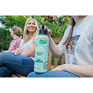 Simple Modern Water Bottle with Straw, Handle, and Chug Lid Vacuum Insulated Stainless Steel Metal Thermos Bottles | Large Leak Proof BPA-Free Flask for Gym Sports | Summit Collection | 40oz Rose Gold