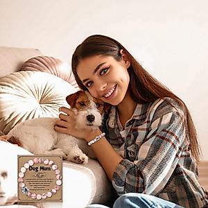 Dog Mom Gifts,Dog Lovers Gift for Women,Mothers Day,Christmas Gifts for Dog Mom with 20oz Wine Tumbler,Unique Birthday Gift for Dog Lovers