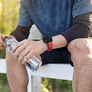 Maledan 8 Pack Bands Compatible with Samsung Galaxy Watch 7 6 5 4 FE Band 40mm 44m, Galaxy Watch 5 Pro Band/Watch 6 4 Classic Band, 20mm Soft Silicone Wristband Replacement Women Men, Large